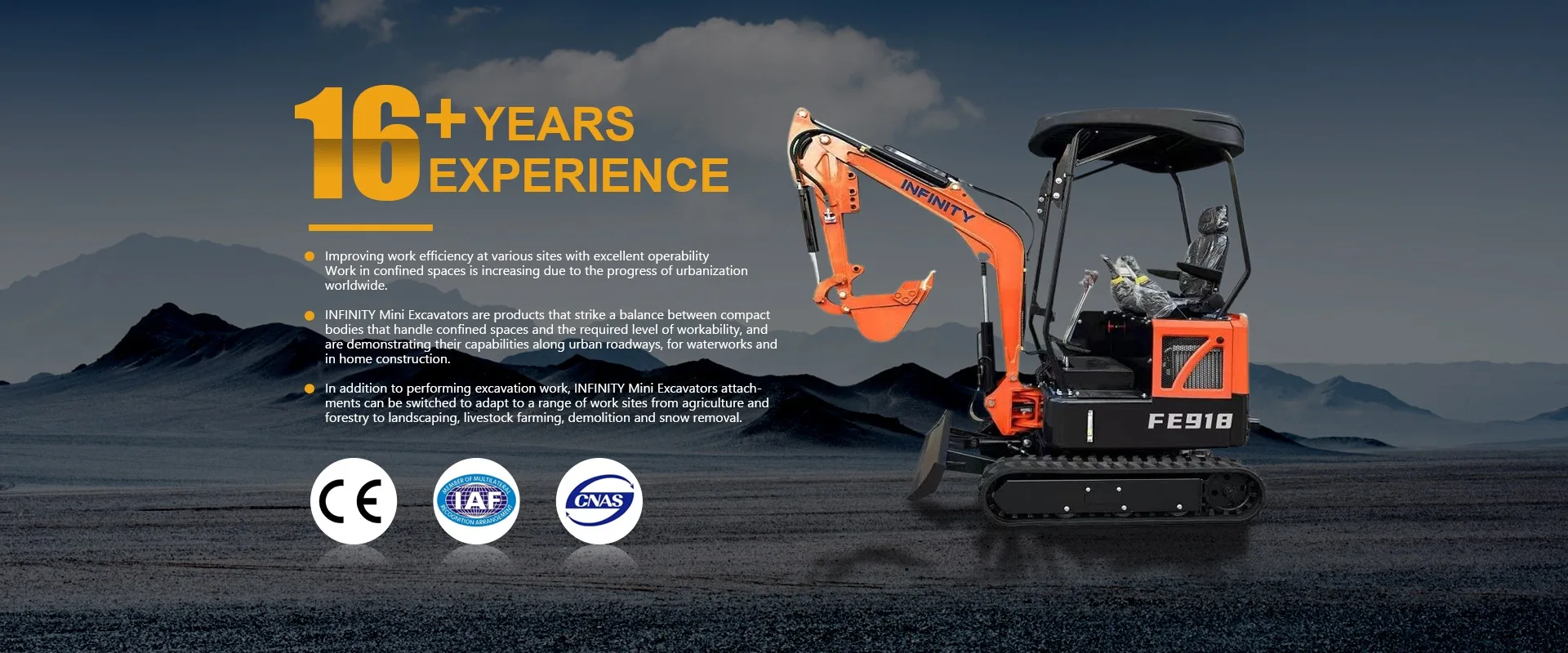 Shandong Infinity Machinery Manufacturing Co., Ltd. - excavator, loader