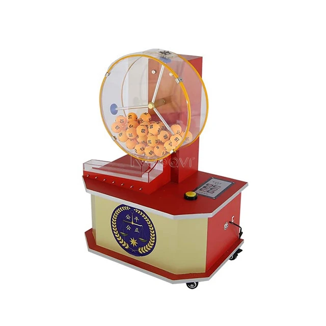 Gravity Pick 100 Big Ping Pong Lotto Ball Drawing Machine