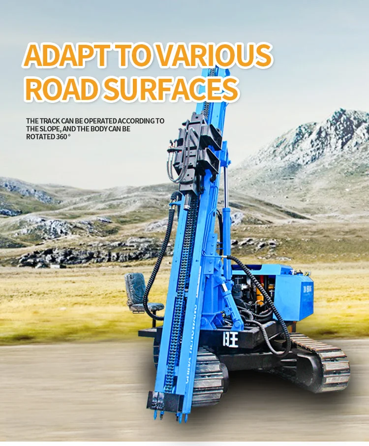 Photovolataic Pile Driver/mini Mobile Pile Drilling Rig - Buy ...