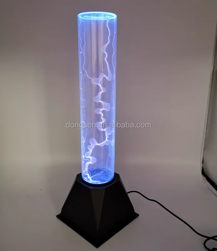 12 Inch White Plasma Ball Tube Lamp - LED Neon Light for Residential ...