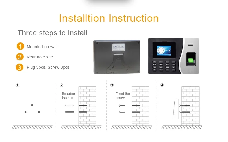 TIMMY TM20 Employee Time Clock - Biometric Fingerprint Scanner