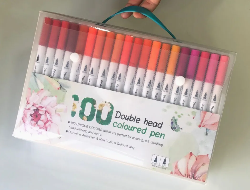 36 Color Children Drawing Dual Tips Brush Basic Color Dual Tip Set ...