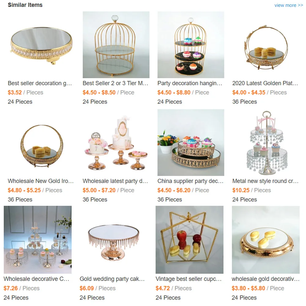 Metal Gold Wedding Cake Tools Ceramic Display Tray Wedding Ceramic Cake ...