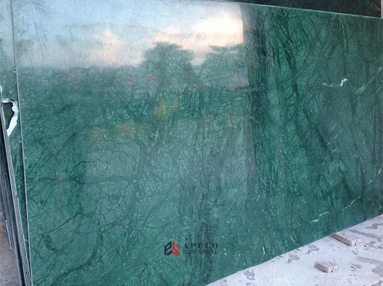 Green Marble Tile - Sea Verde Guatemala Dark Breccia Slab