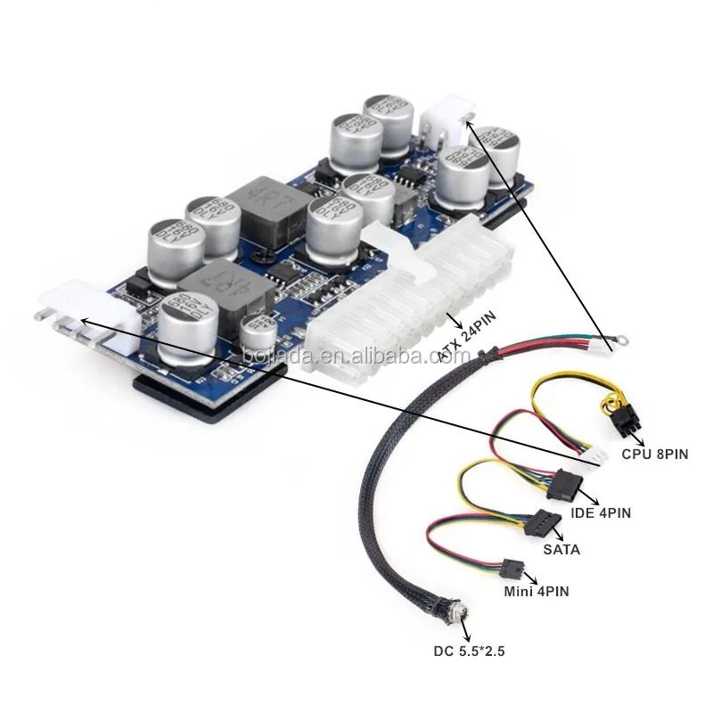 300w 12v Dc Atx 24pin Mini Itx Power Supply Psu With 5.5*2.5mm Dc Power ...