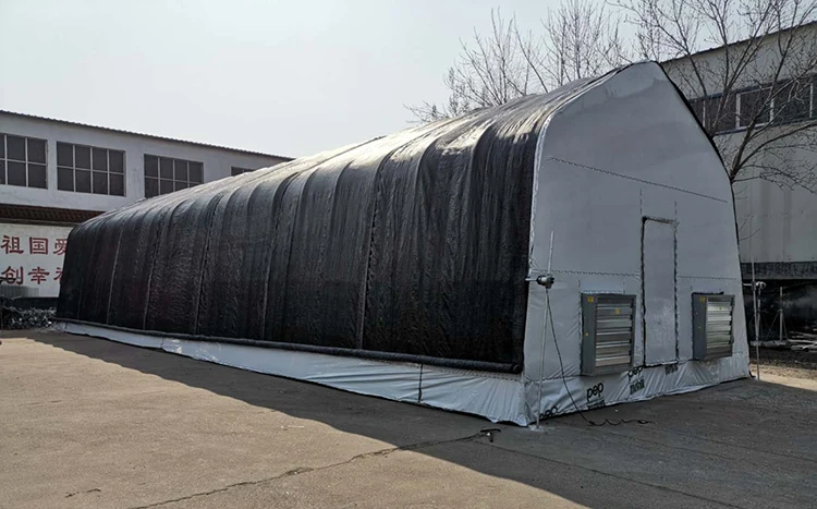 Skyplant Black Shade Net Covered Film Greenhouse Black Out