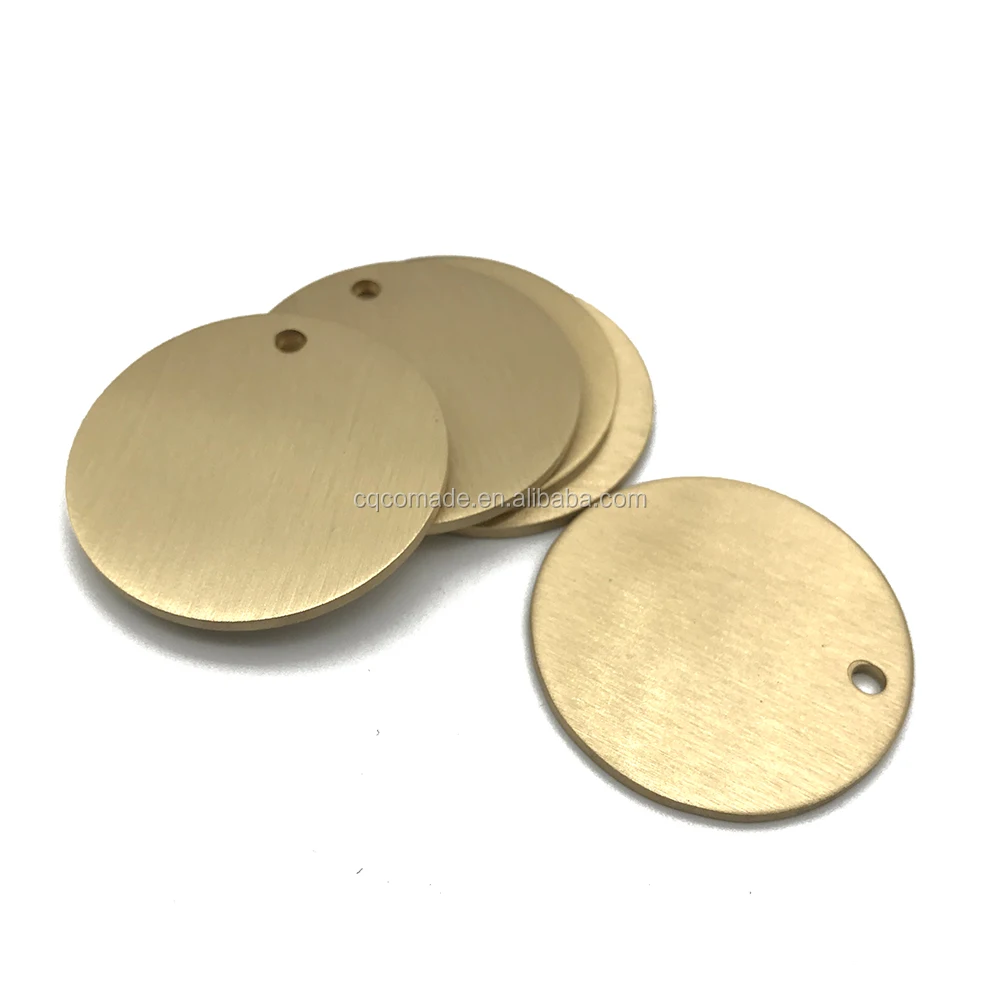Allergy Free Solid Brass Pet ID Tags - Durable & Stylish