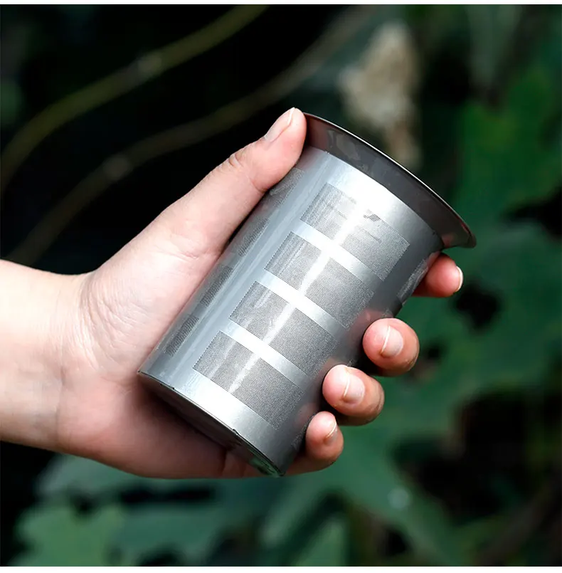Titanium Mesh Tea Infuser Removable Loose Leaf Tea Infuser Ultra Fine ...