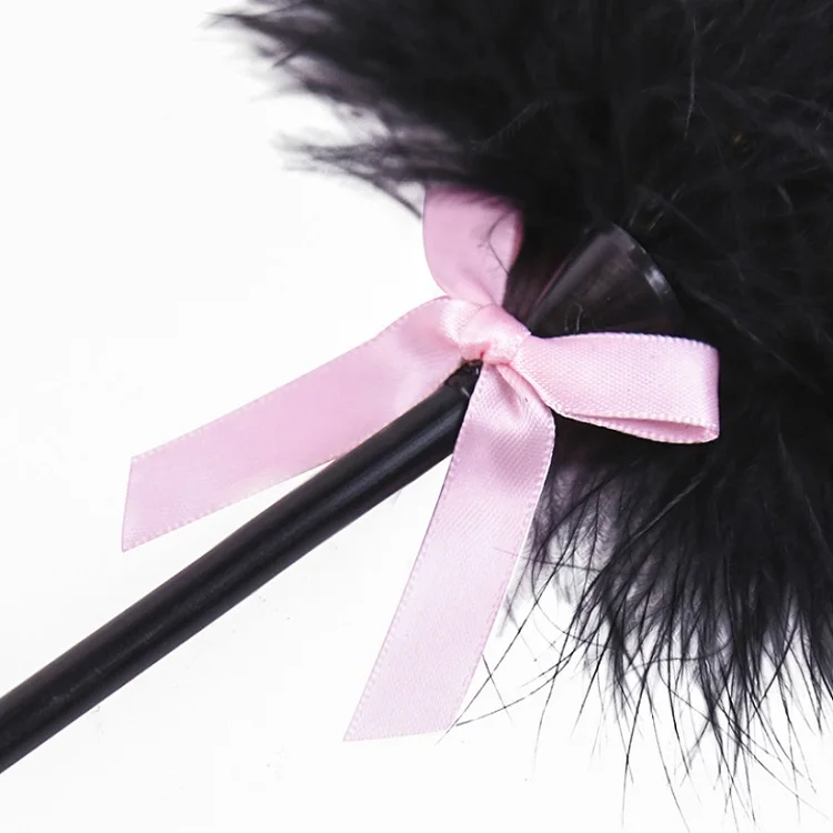 BDSM Bondage Flirting Mini Feather Tickler with PU Spanker