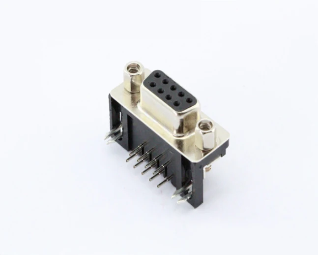 Dsub Dip Right Angle D-sub Mounted Female Dr 9pin With Fork Lock Pcb Vga Connector - Buy D-sub ...