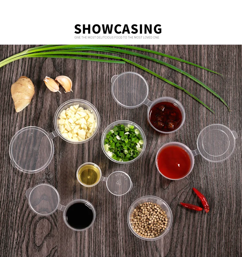 1oz Sauce Cup with Lid - Eco Friendly Disposable Solution