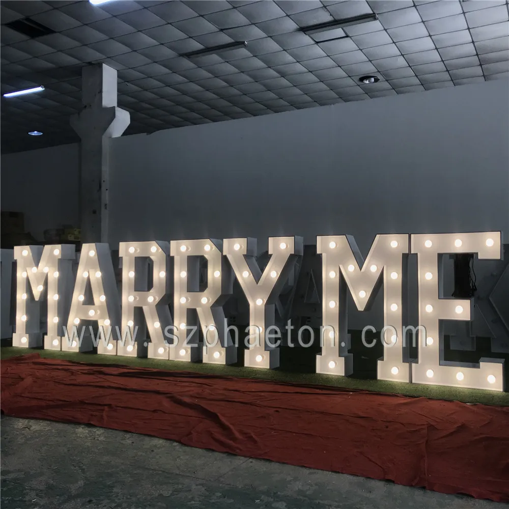 Marry Me Letters with Lights - Perfect for Wedding Proposals