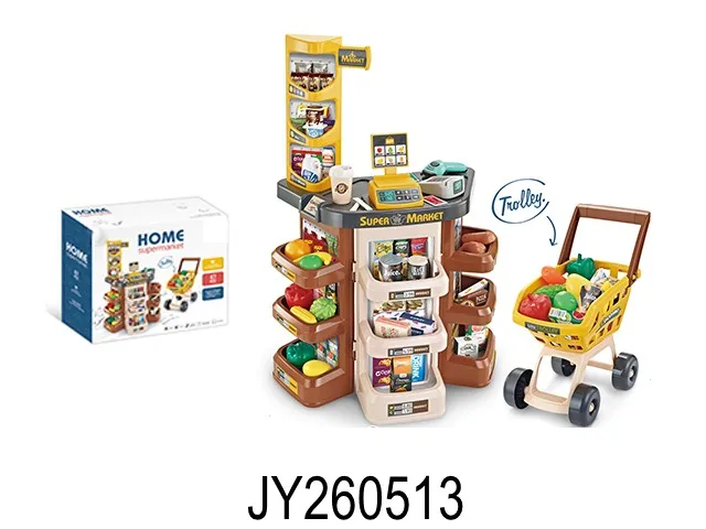 Supermarket Shopping Set For Kids Pretend Play Shopping Grocery Store W ...