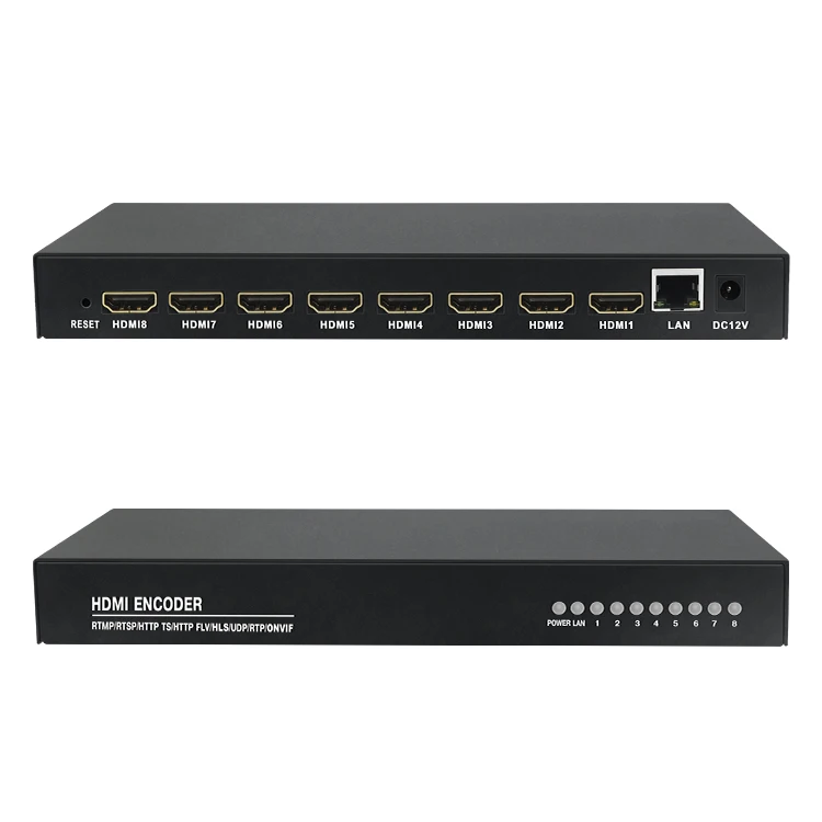 8 Channels 1080p H.264 Hdmi Encoder Radio & Tv Broadcasting Equipment ...