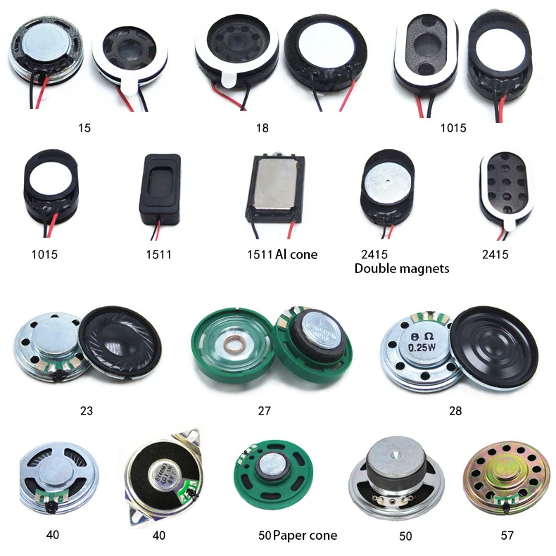 27mm Speaker Driver Unit 32 Ohm 0.5 W Mini Speaker Component
