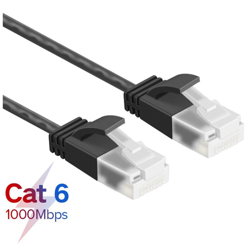 Ultra Slim Cat6 Ethernet Cables - Perfect for Router to TV