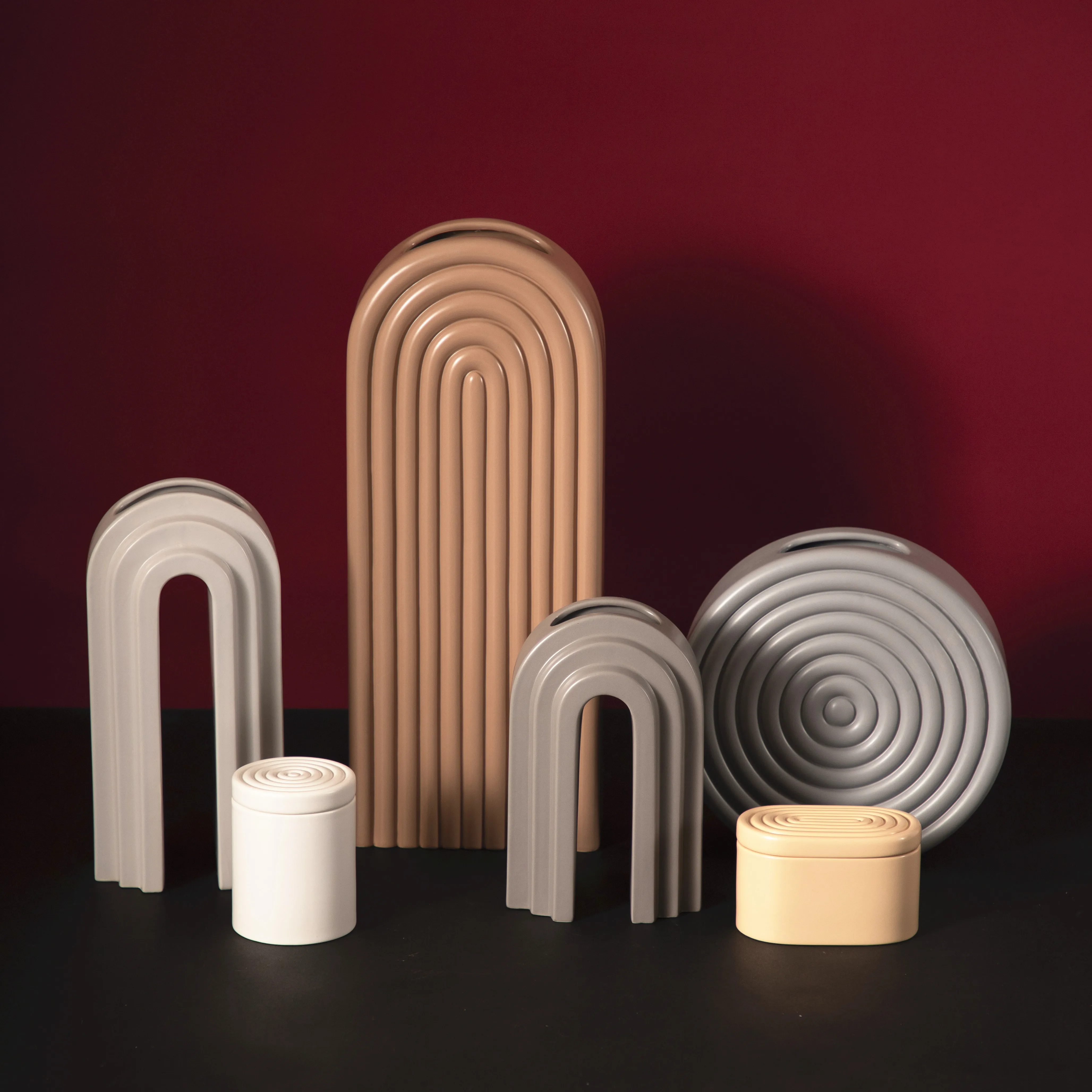 Creative Design U Shape Porcelain Home Decor Ceramic Nordic Ceramic ...