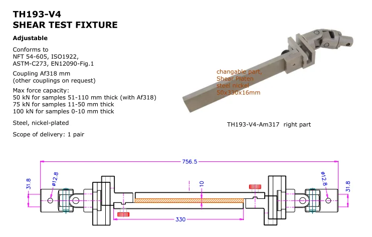 Zonhow Astm C273 Steel Nickel-plated Sandwich Core Shear Testing ...