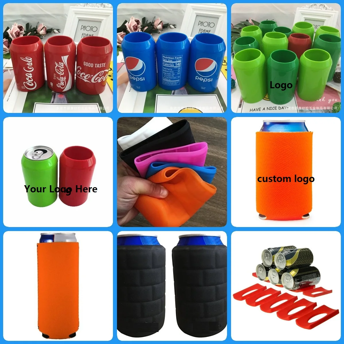 500ml,355ml Beer Can Covers Silicone Sleeve Hide A Beer -hide Your ...