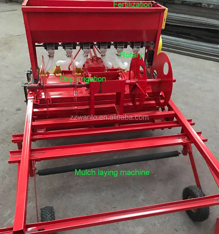 WANTUO Plastic Mulch Laying Machine for Strawberry Farming