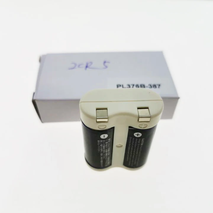 새로운 6V 배터리 새로운 2CR5 R2CR5 6V 500mah 디지털 카메라 충전식 리튬 배터리 리튬 이온 Li-Fe 배터리 ...