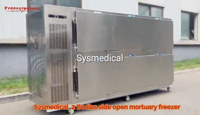 Cadaver Cold Storage Box Cabinet 2 Side Drawers Mortuary Refrigerator ...