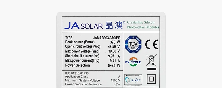 2021 Ja Solar Panel 440w 450w 500w 550w Mono Pv Module Fcatory Price ...