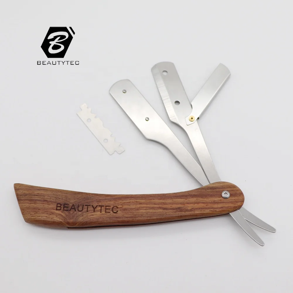 Rw1 Wooden Handle Replaceable Straight Razor Blades Cut Throat Razor ...