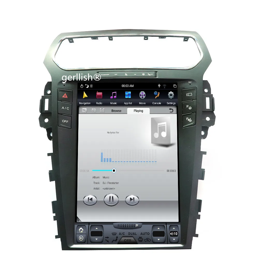 12.1'' Tesla Style Vertical Screen Android Car Dvd Player For Ford ...