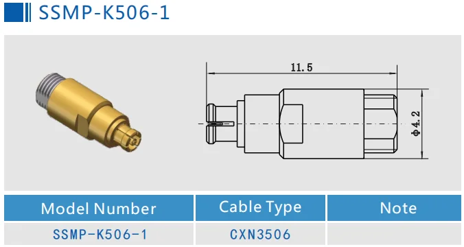 Ssmp Smpm Mini Smp Female Connector For Cxn3506 Rf Coaxial Connector ...