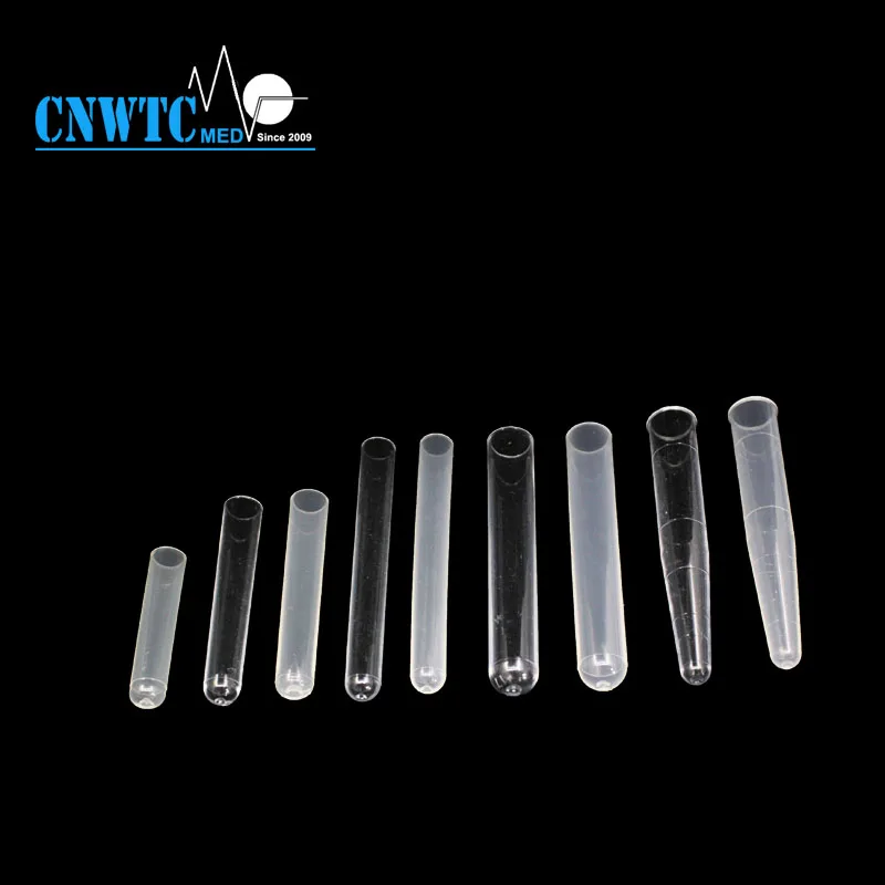 12x75 Transparent PS Plastic Test Tubes with Cap - 5000pcs/ctn