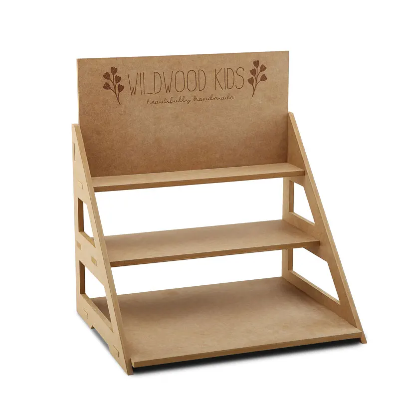 Custom Solid Wooden Storage Shelf 3 Tier Wood Display Stand - Buy 3 ...
