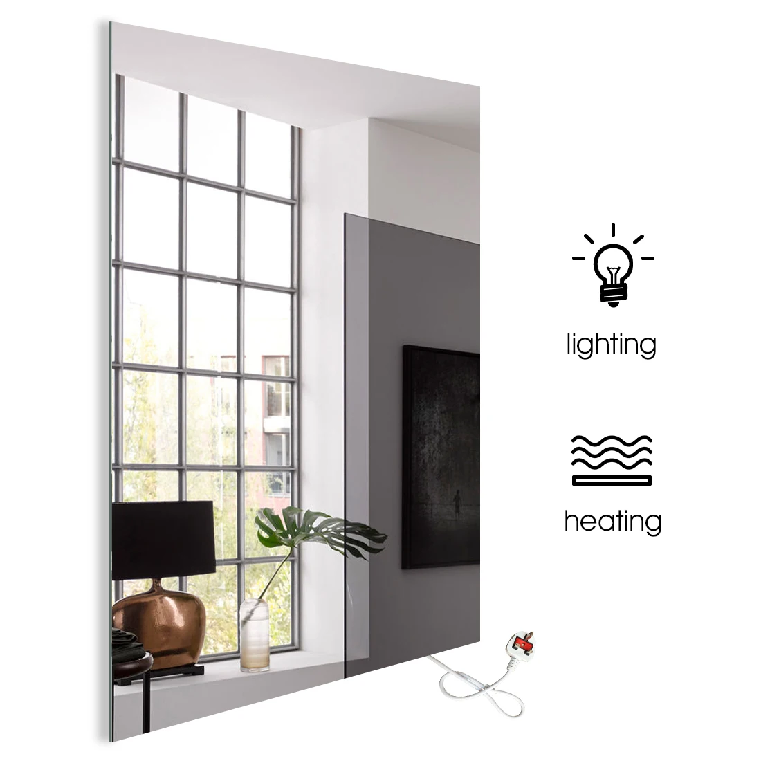 Byecold Infrarotheizung Led Mirror Heater Far Infrared Heating Panel ...