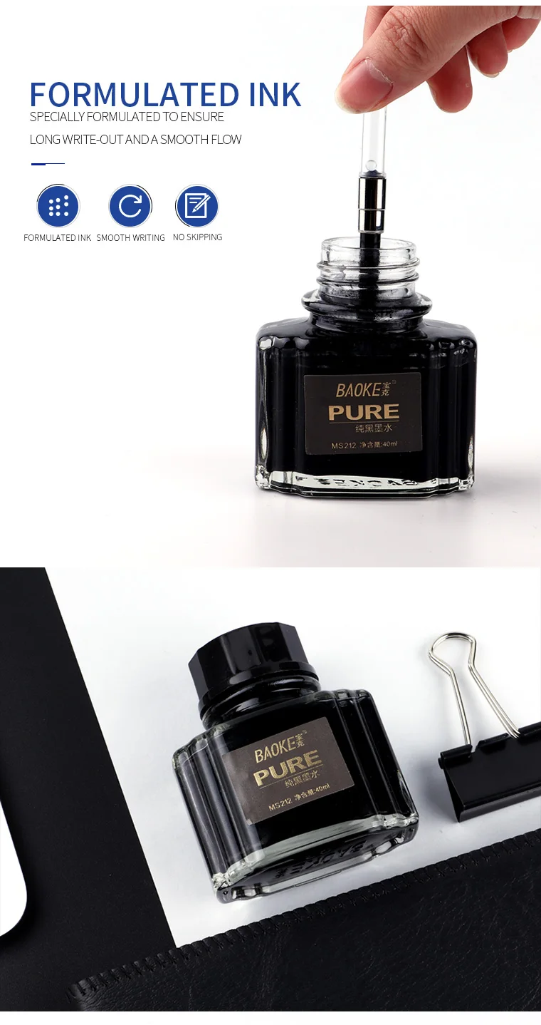 High Quality Fountain Pen Refill Ink - 40ml Bottles