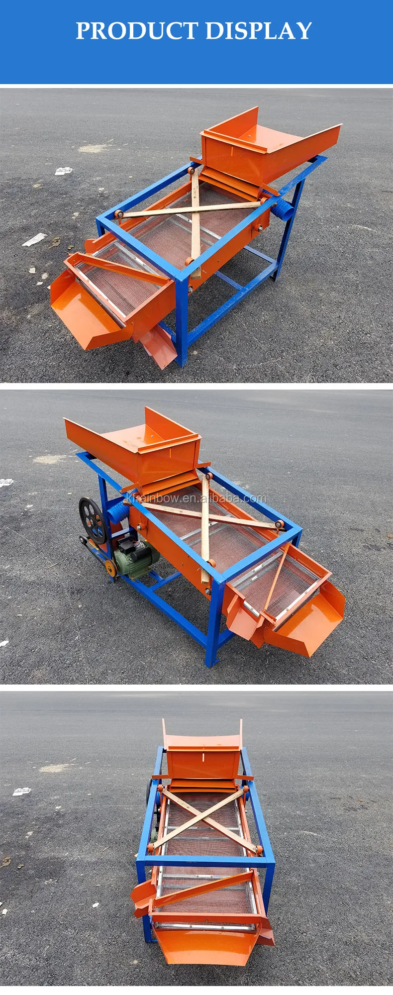 Farm Used Cereals Cleaning Sieving Machine Grain Sieve Shaker Rice ...