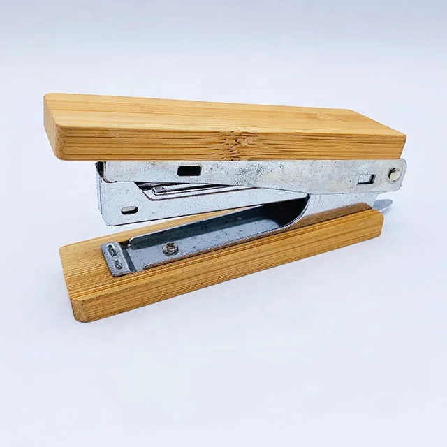 Customized Office School Wood Environmentally Friendly Bamboo Stapler ...