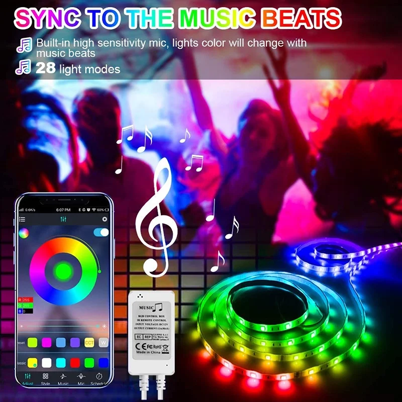 App Remote Control Smart Led Light Strip Controller Wifi Smart Led ...