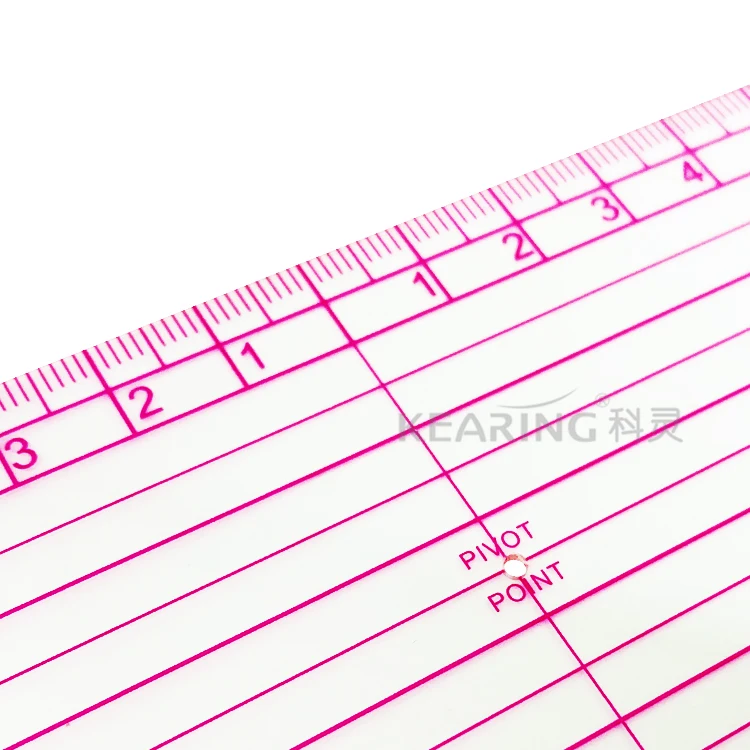 Kearing Pattern Master Ruler - Transparent & Flexible