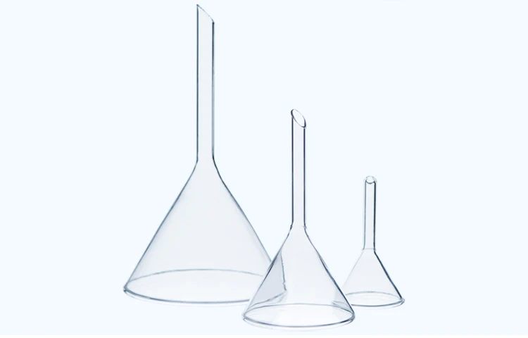 Plastic funnel 60mm 120mm caliber triangle funnel cone funnel chemical ...