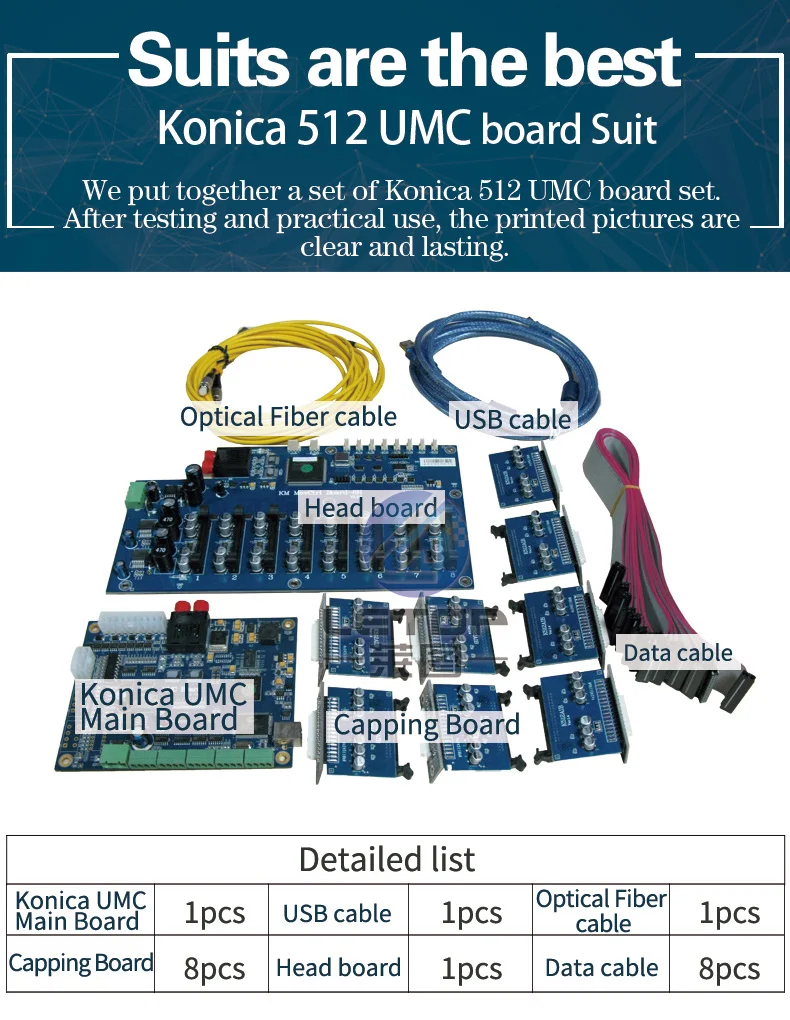 Konica 512 UMC Kit Board for Solvent Printer - Video Inspection
