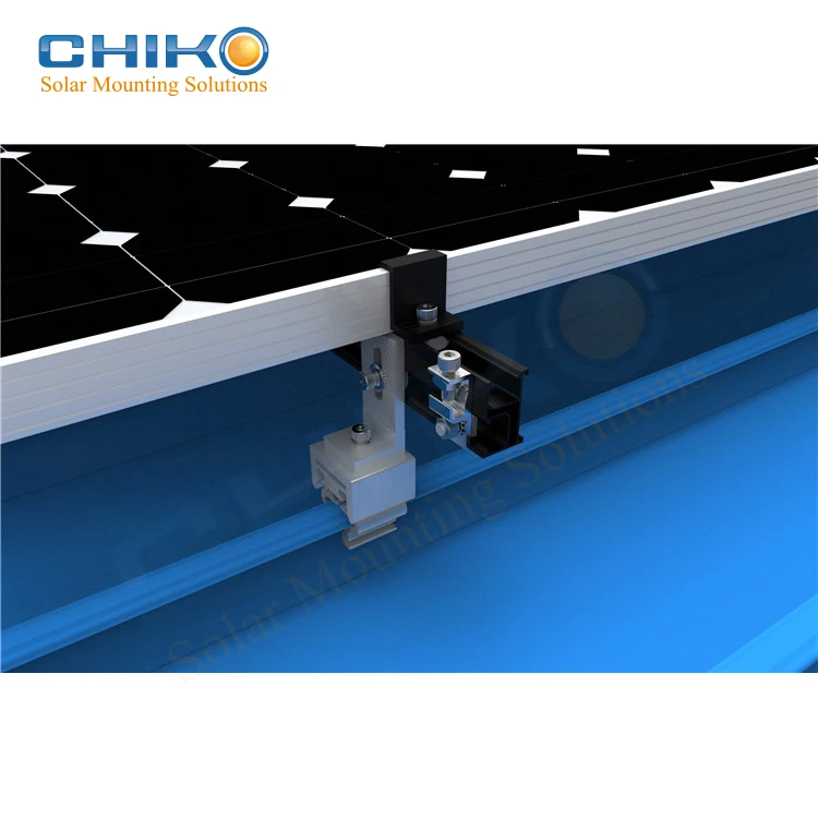 CHIKO Solar Mounting System for Metal Roofs | 366 Clamp & No. 43 Rail ...
