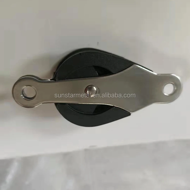 Stainless Steel Frame Small Pulley Side Mount Flat Surface 30mm Single ...