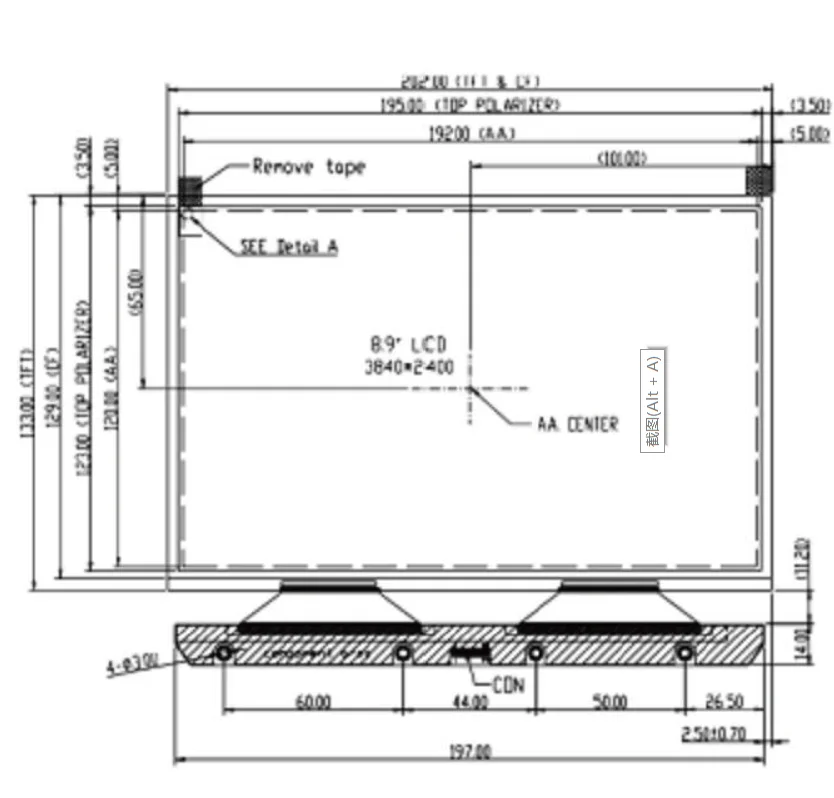 Confu 8.9 Inch 4k 3840x2400 Mono Lcd & Hdmi- Board For 3d Printer ...