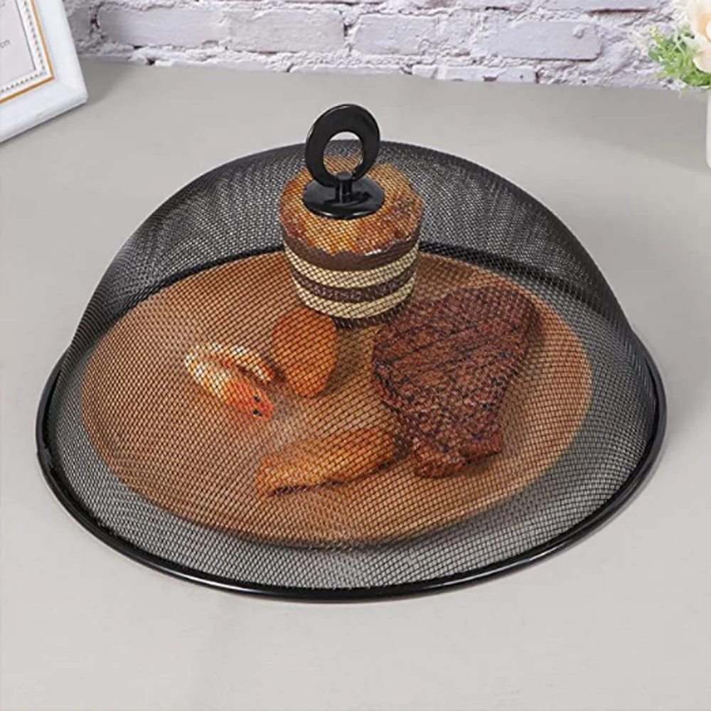 Stainless Steel Mesh Dome Food Cover Round Splatter Screen Anti-flies Food Tent for Home Kitchen ...