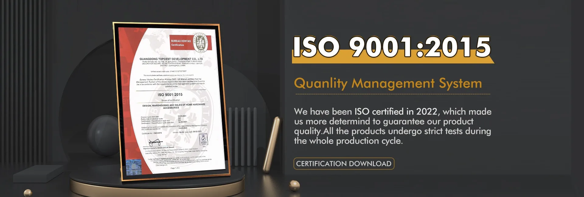 Guangdong Topcent Development Co., Ltd. - Hinges, Drawer Slide