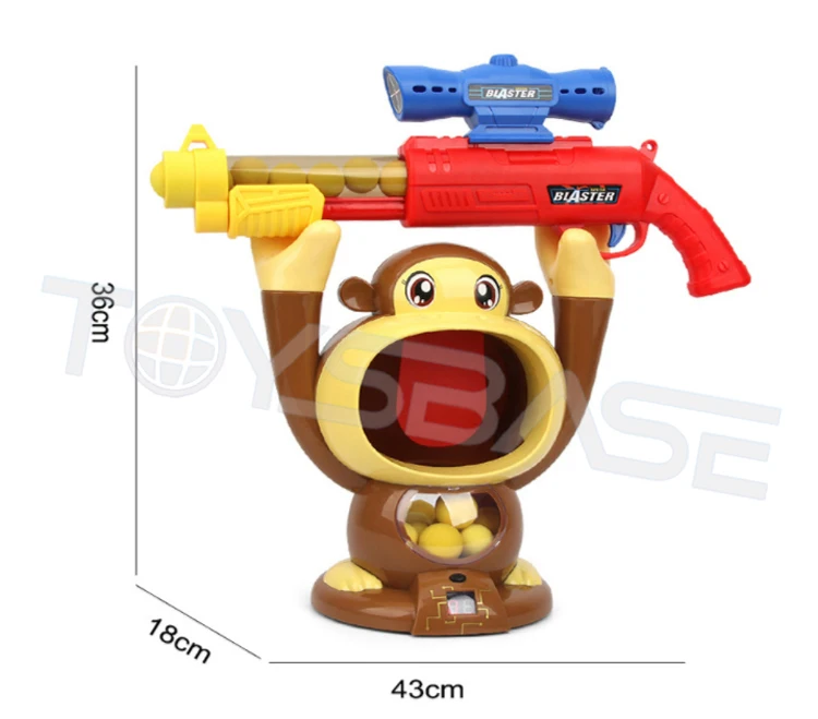 Shooting Gun Monkey - Fun Foam Ball Toy for Kids