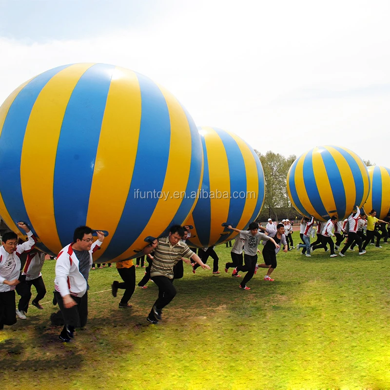 Popular School Corporate Team Building Games Inflatable Rims 5 Holes ...