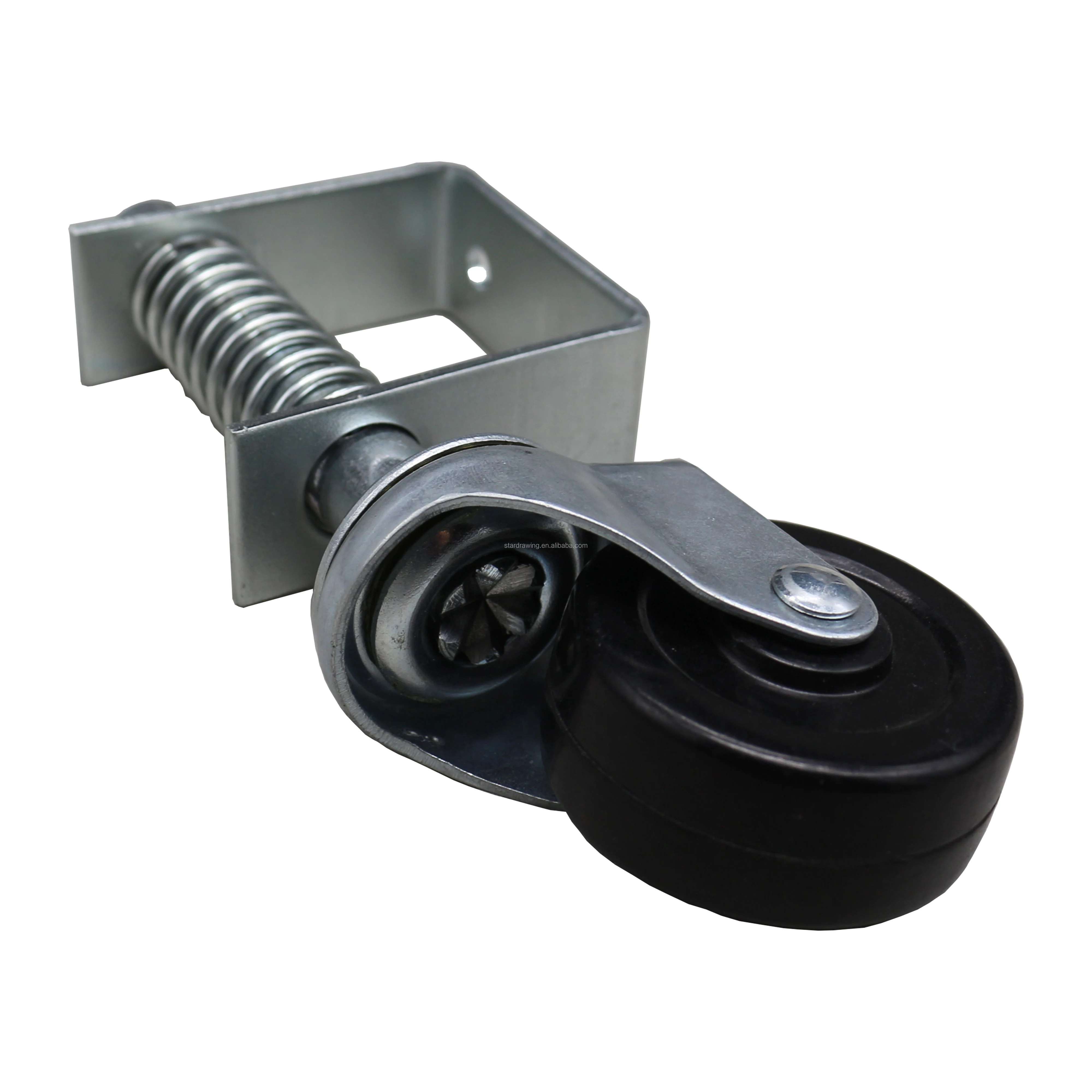 SS 2 Inch 50mm Spring Loaded Caster Wheels for Gates - Durable Swivel ...