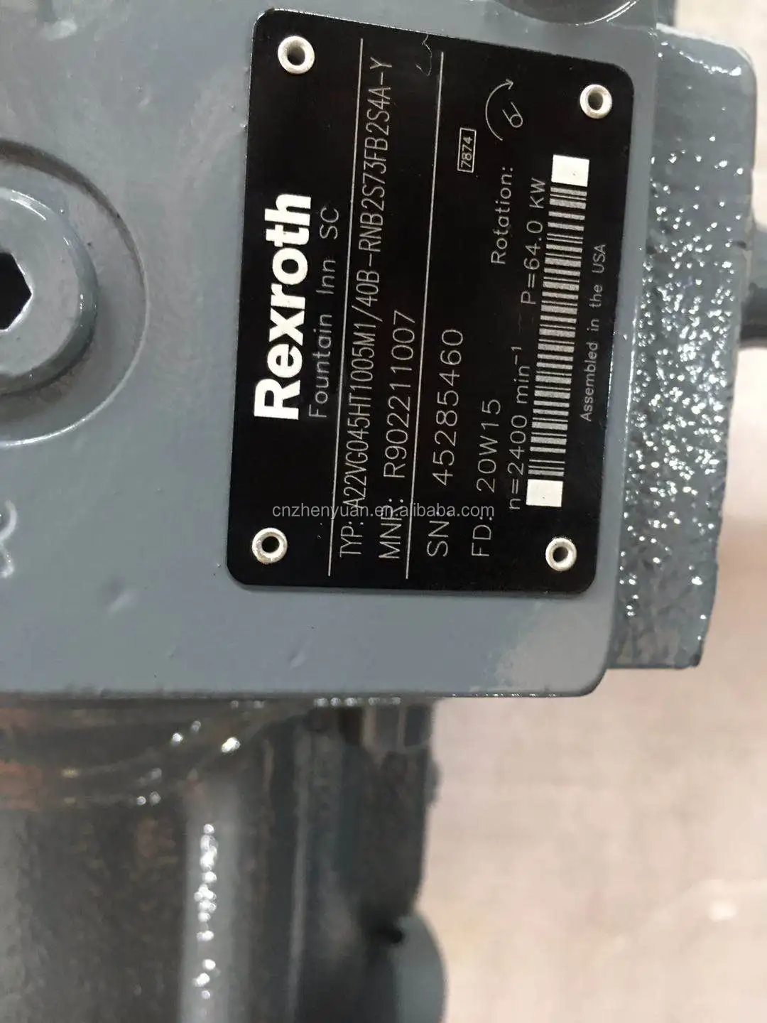 Zhenyuan Axial Piston Variable Double Pump A21VG-A30VG