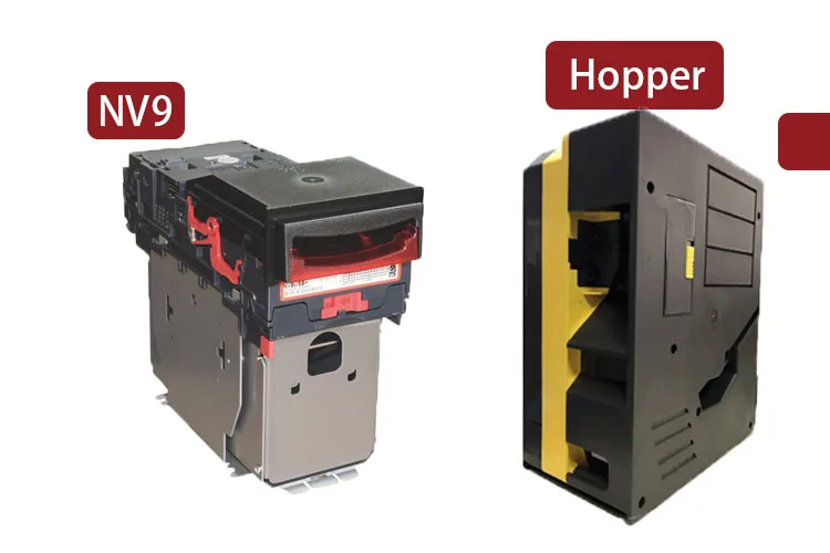 Customization Currency Changer Coin Changer with 2*NV9 Coin Counting ...